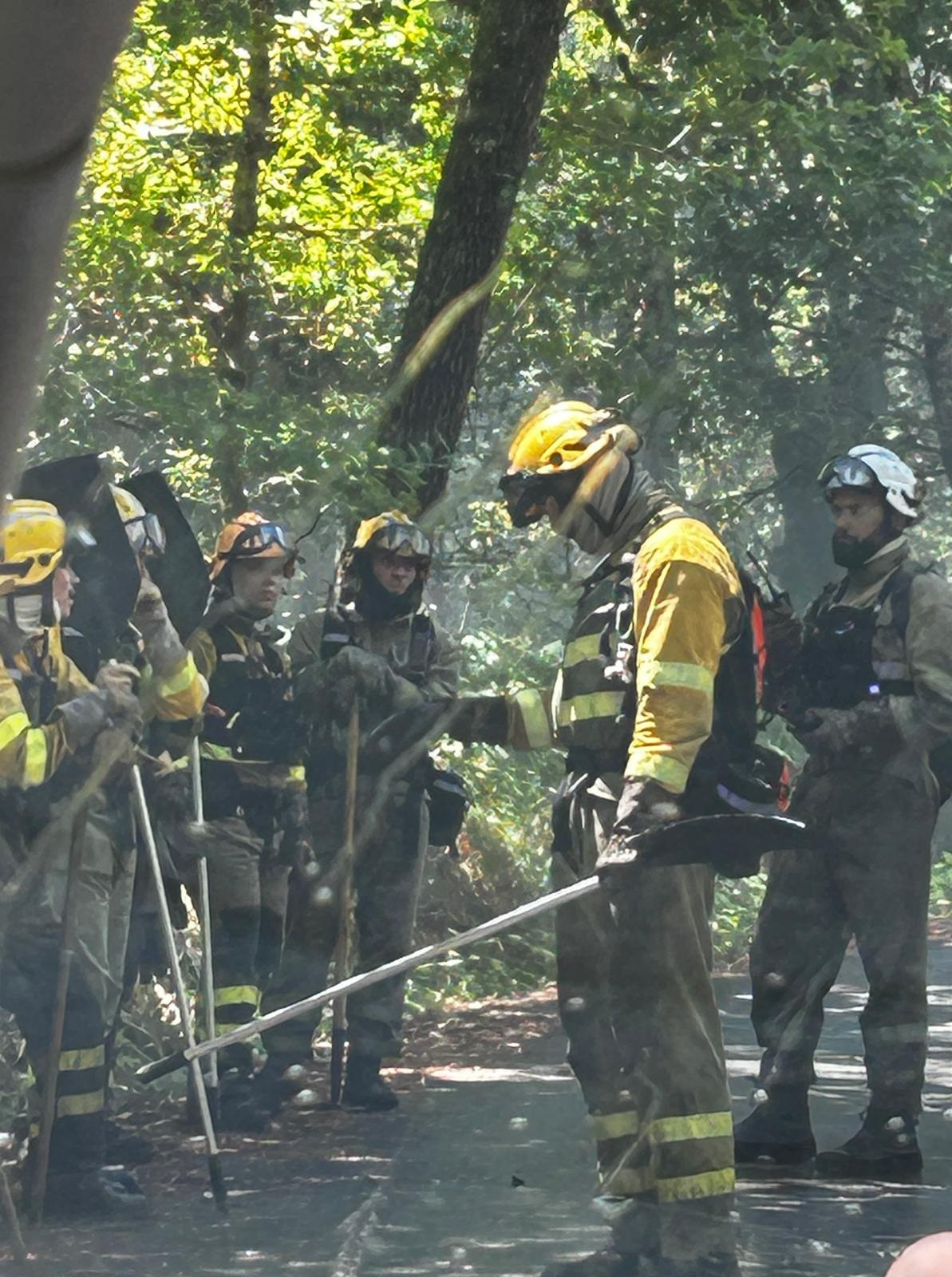 Extinguido un conato de incendio forestal en Ames (A Coruña)